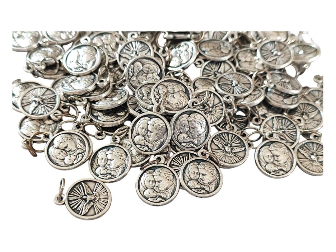 St Joseph / Holy Family Medals, Lot Bulk Holy Spirit Medals Box 10, 20 ...
