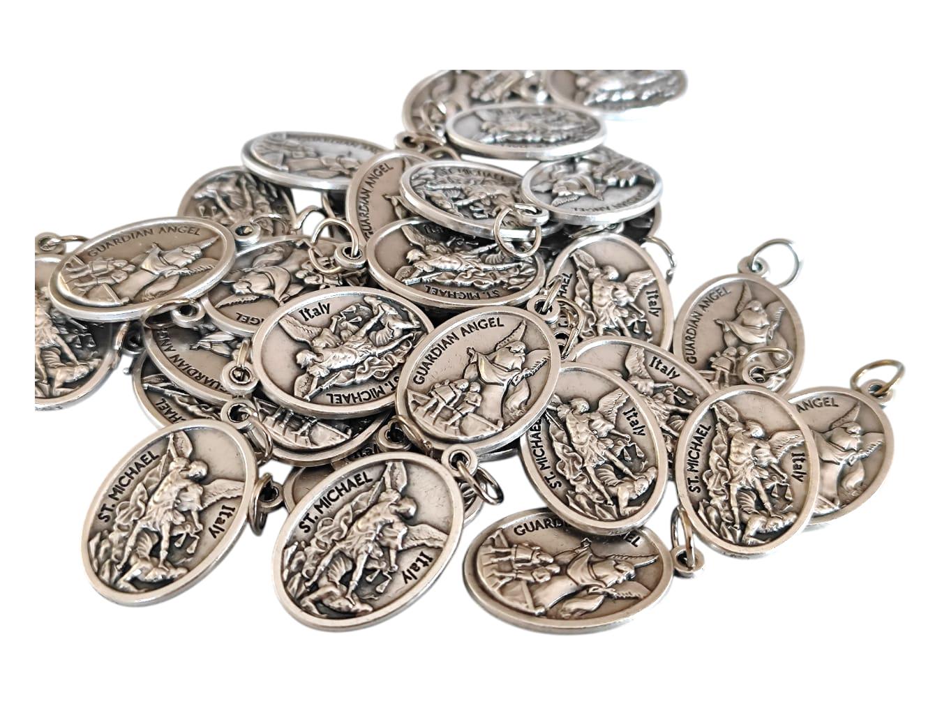 St Michael / Angel Guardian Medals, Lot Bulk Medals 5,10, 20, 30, 50 ...