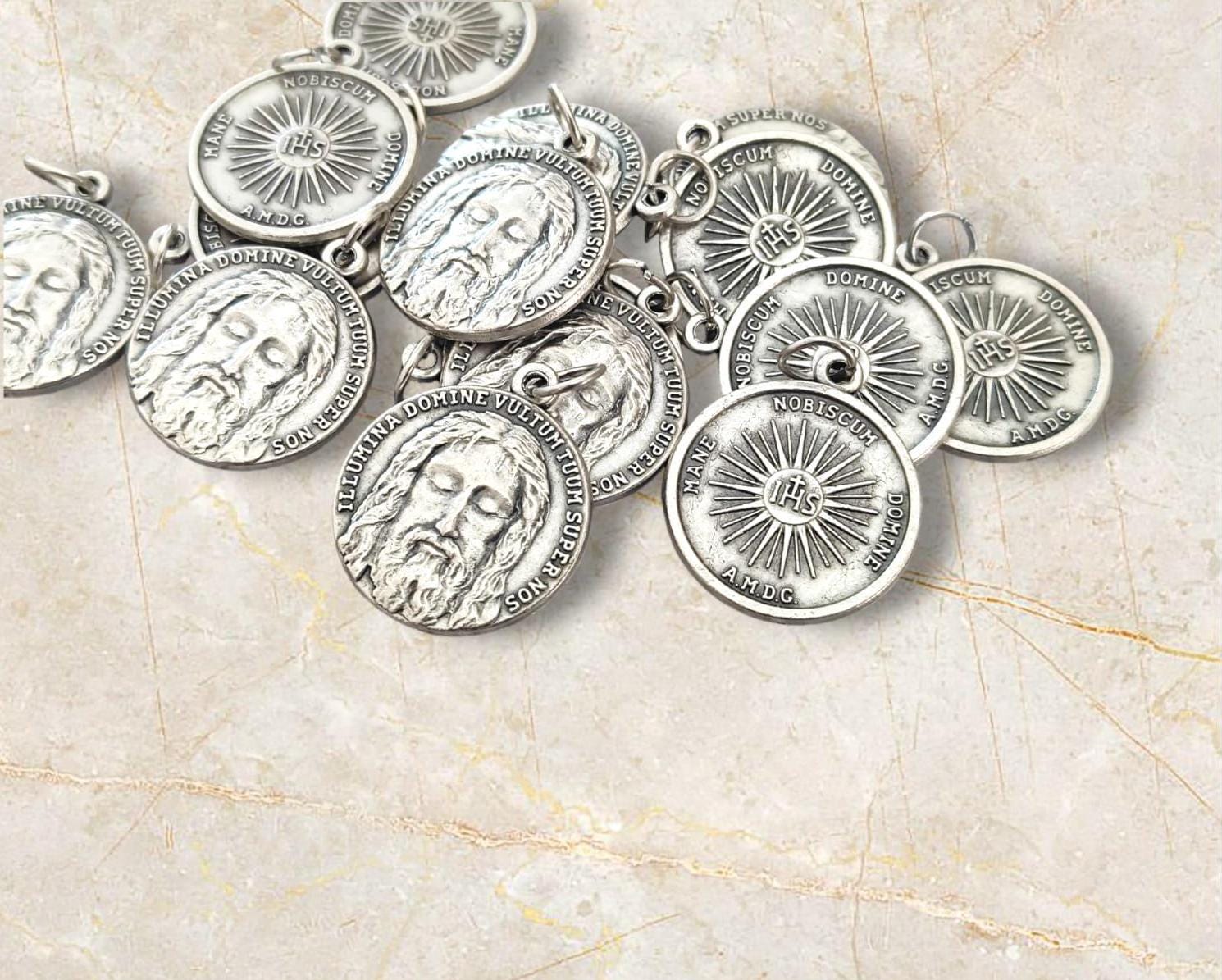 Wholesale Holy Face of Christ Medals - Latin Five Wounds of Jesus Medal ...