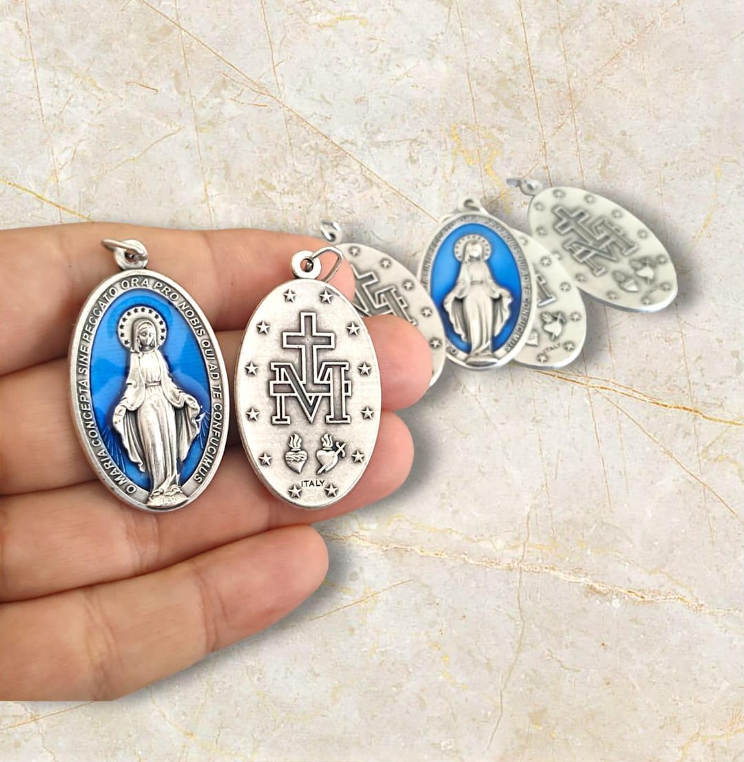 Miraculous Medals Lot Bulk 2/5/10/20 Pcs Silver Tone Our Lady ...