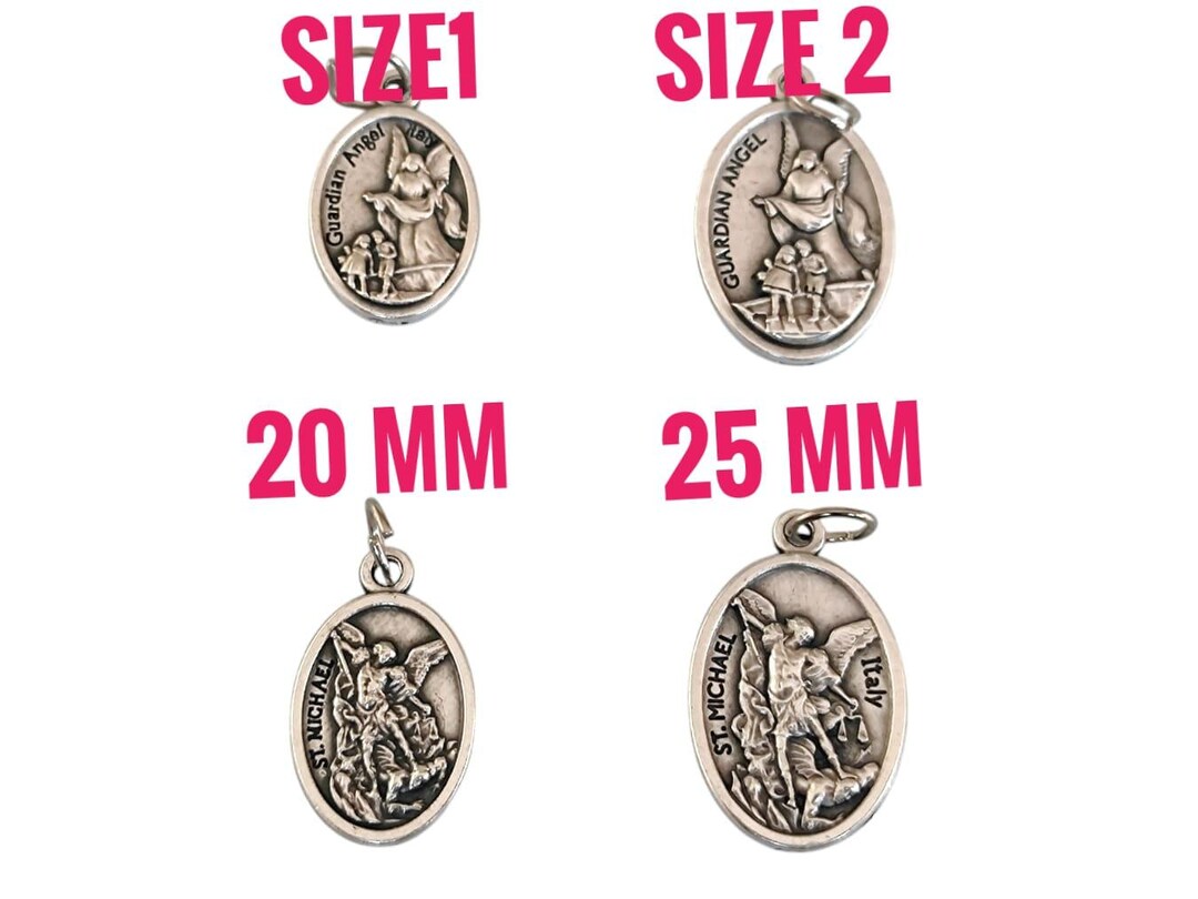 St Michael / Angel Guardian Medals, Lot Bulk Medals 5,10, 20, 30, 50 ...