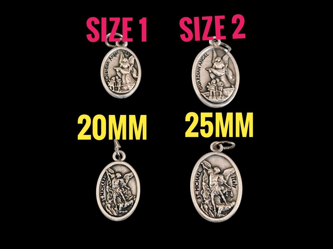 St Michael / Angel Guardian Medals, Lot Bulk Medals 5,10, 20, 30, 50 ...