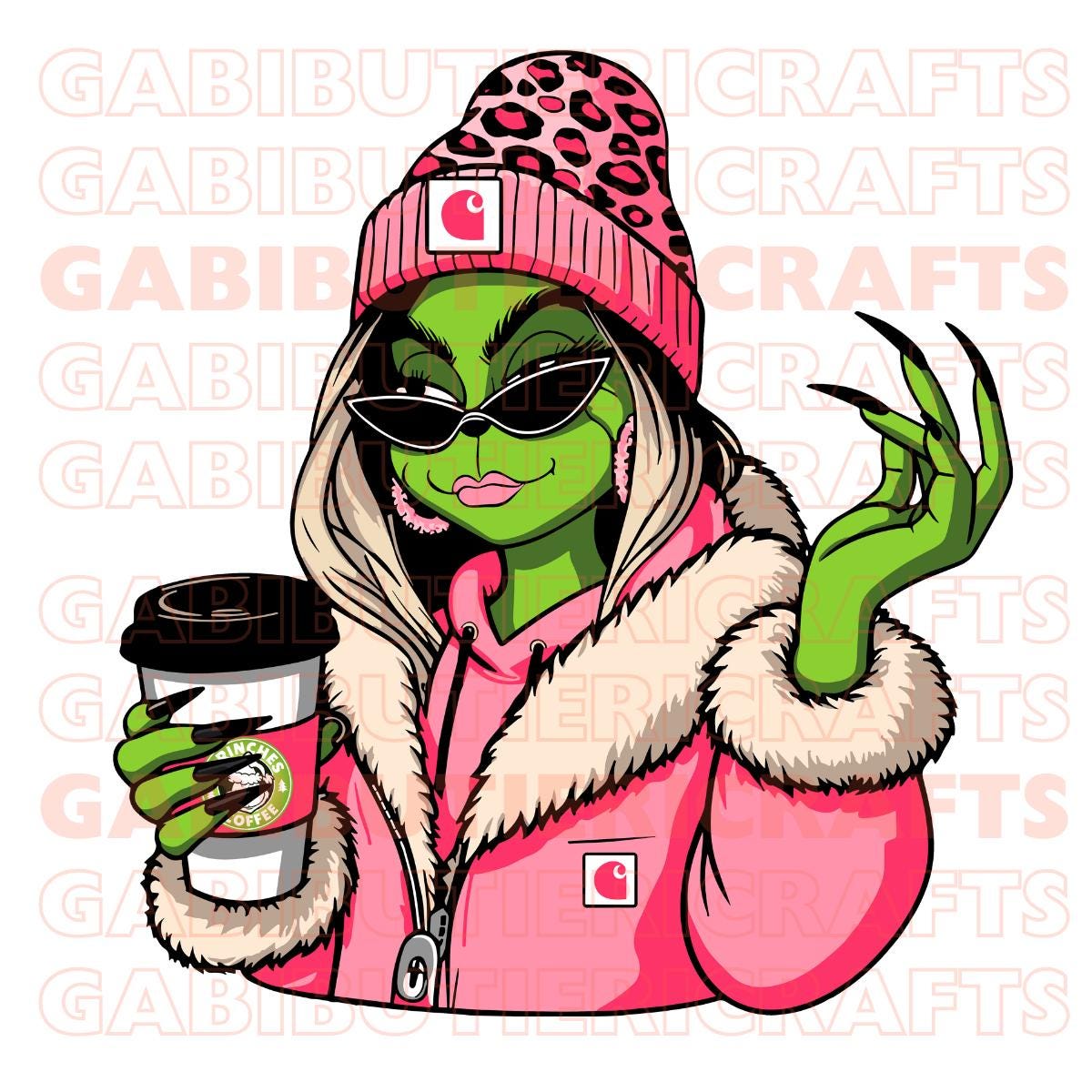 The Grinch Bundle, Girly Grinch PNG, 40+ Unique Designs, Grinch ...