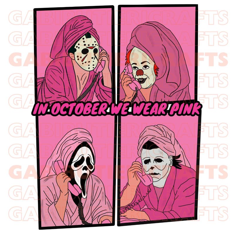 Very Demure Halloween Characters PNG, Horror Movies Png, Trendy ...