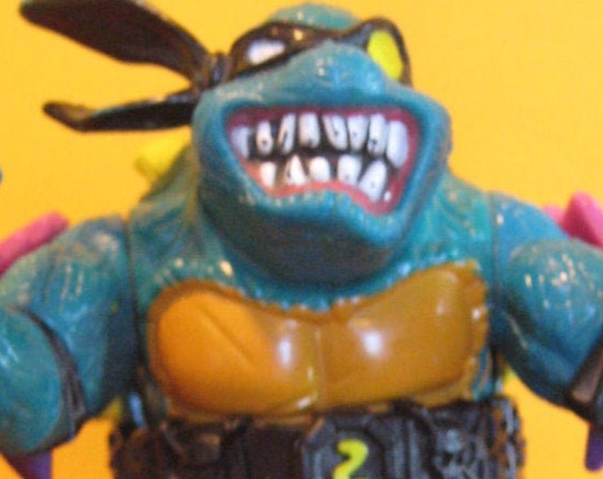 TMNT SLASH the Evil Turtle Action Figure 1990 Mustard Chest - Etsy