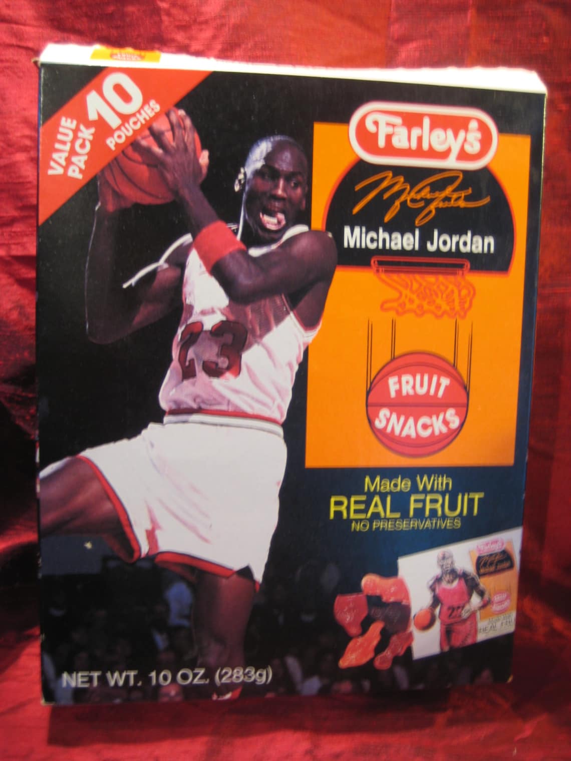 MICHAEL JORDAN Fruit Snacks Box by Farley's 1990s - Etsy