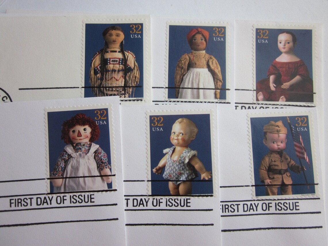 CLASSIC AMERICAN DOLLS 1st Day of Issue Postage Stamps July 28,1997 - Etsy