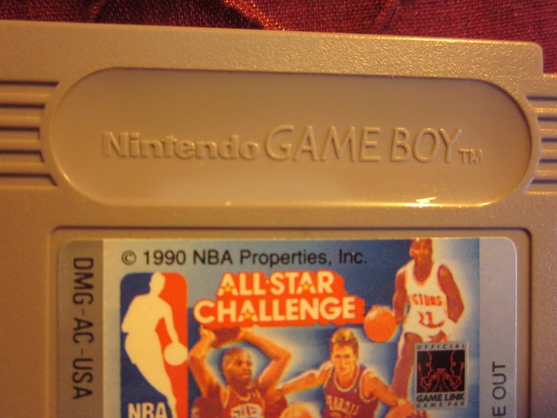 Nintendo GAME BOY All Star Challenge NBA Game Cartridge 1990 - Etsy