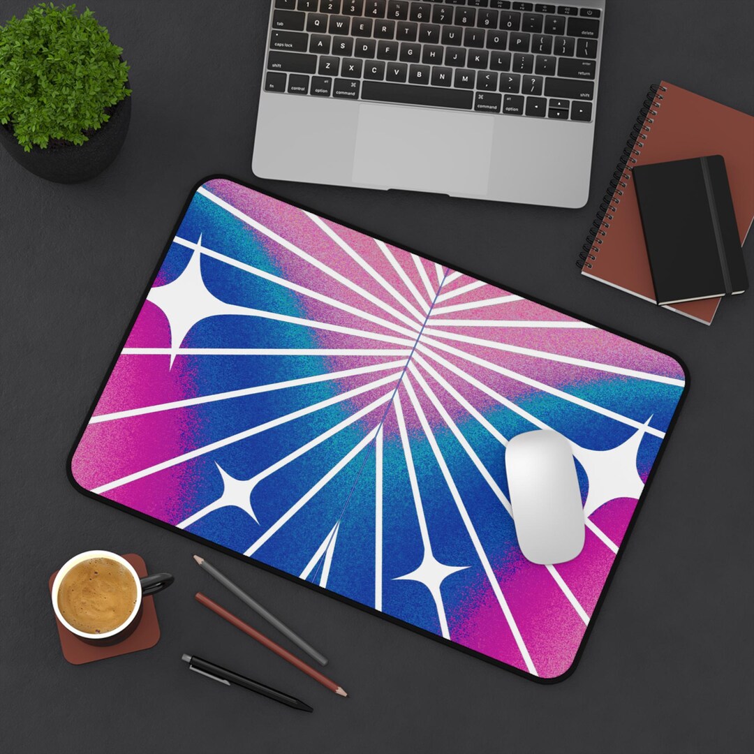 Colorful Desk Mat for Apple Products, Macbook, Imac, Office Decor ...