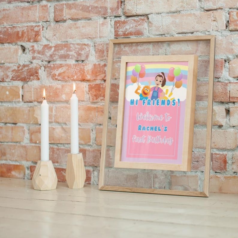 Ms. Rachel Birthday Welcome Sign: Customizable Printable (18"x24 ...