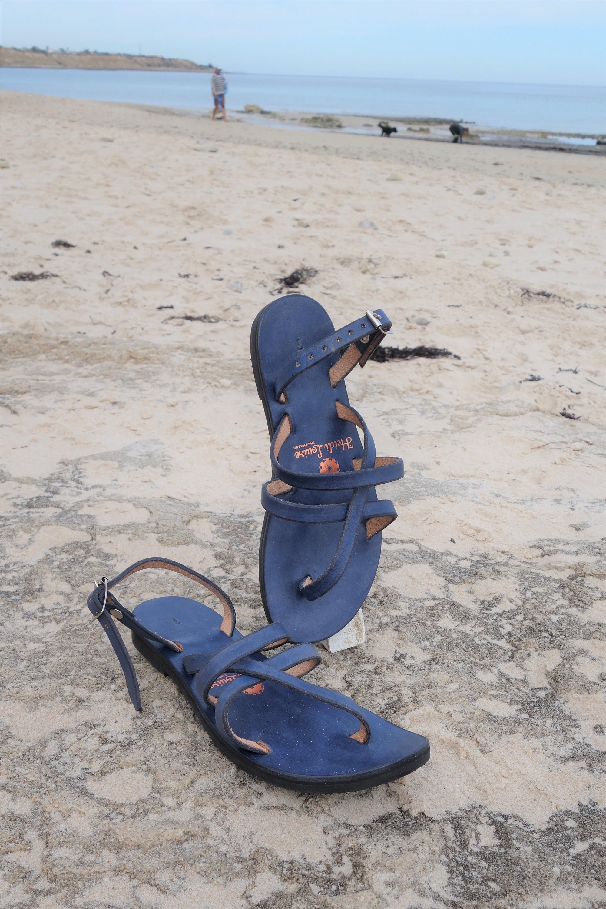 Pania Sandal, Adjustable Leather Strap, Choice of Color, Size, Width ...