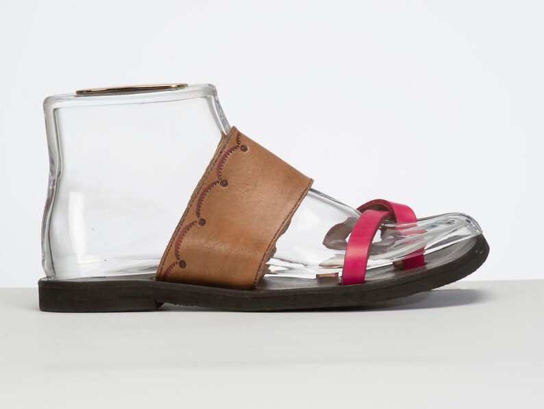 Indian-cross Over Toe Strap Sandal-embossed, Women's Slide, Choice of ...
