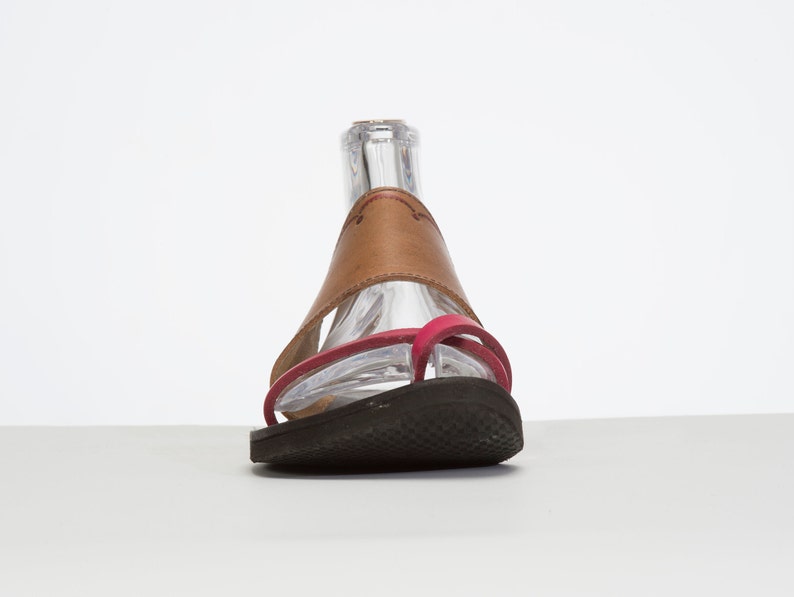 Indian-cross Over Toe Strap Sandal-embossed Women's | Etsy