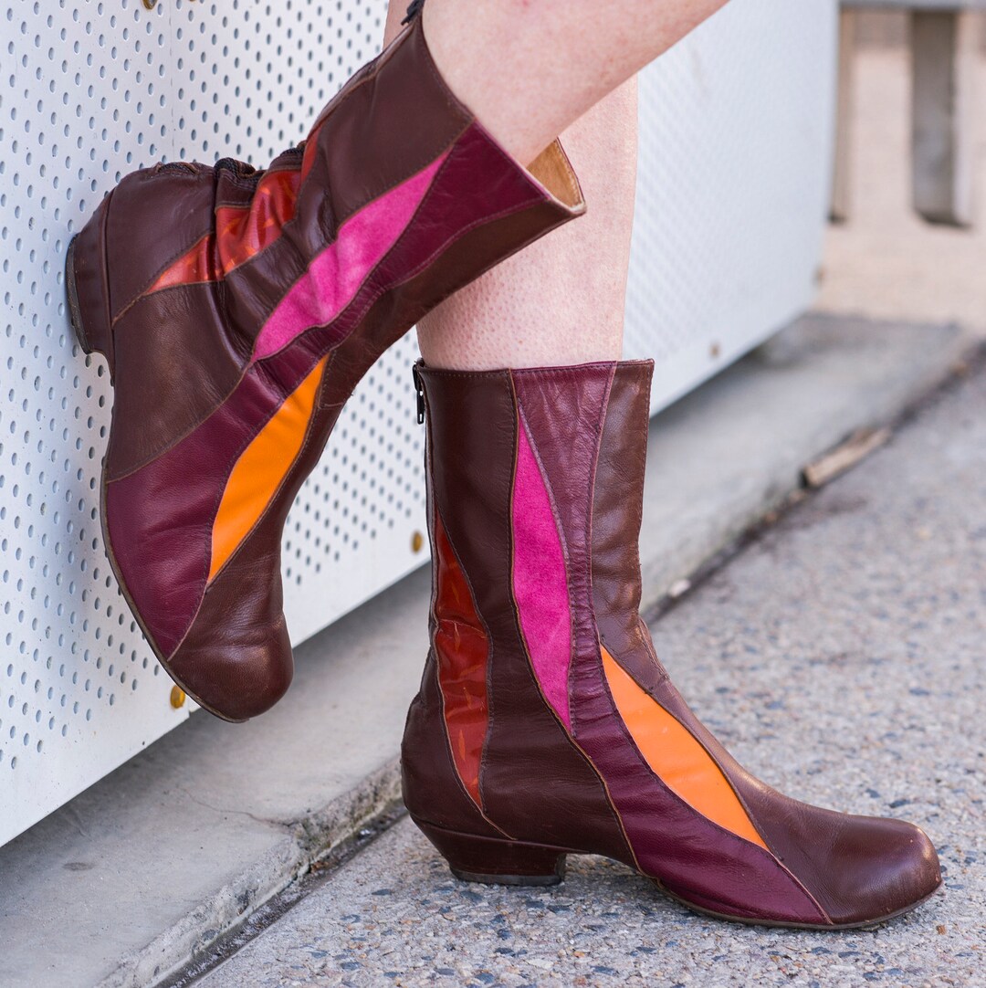 Autumn Inlay Boot, Made to Order in Your Size - Etsy