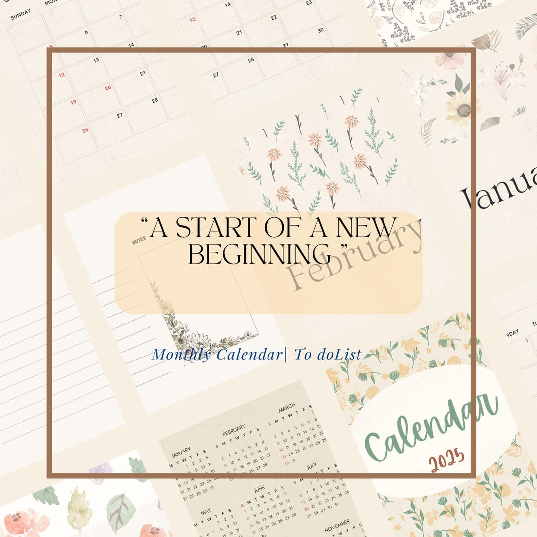 A Year to Remember 2025 Calendar - Etsy