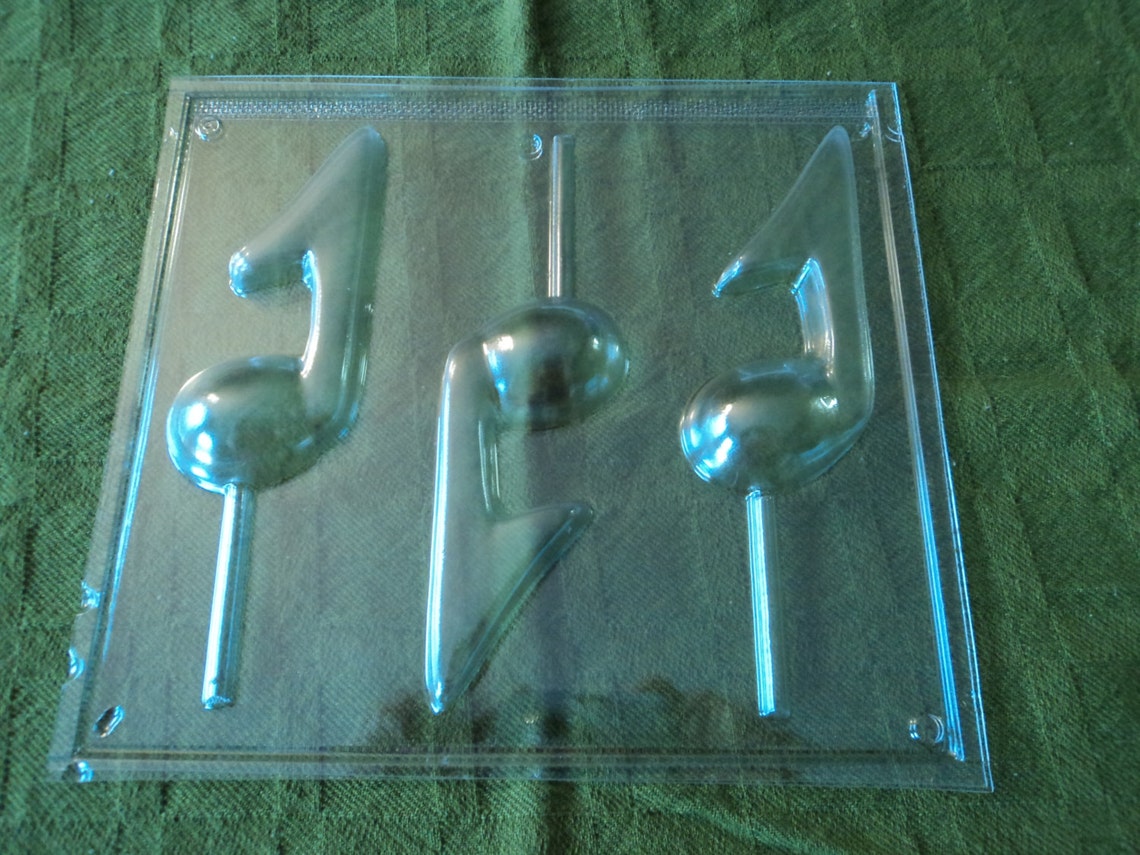Musical Note Chocolate Sucker Candy Mold ~ 3 Cavity - Etsy