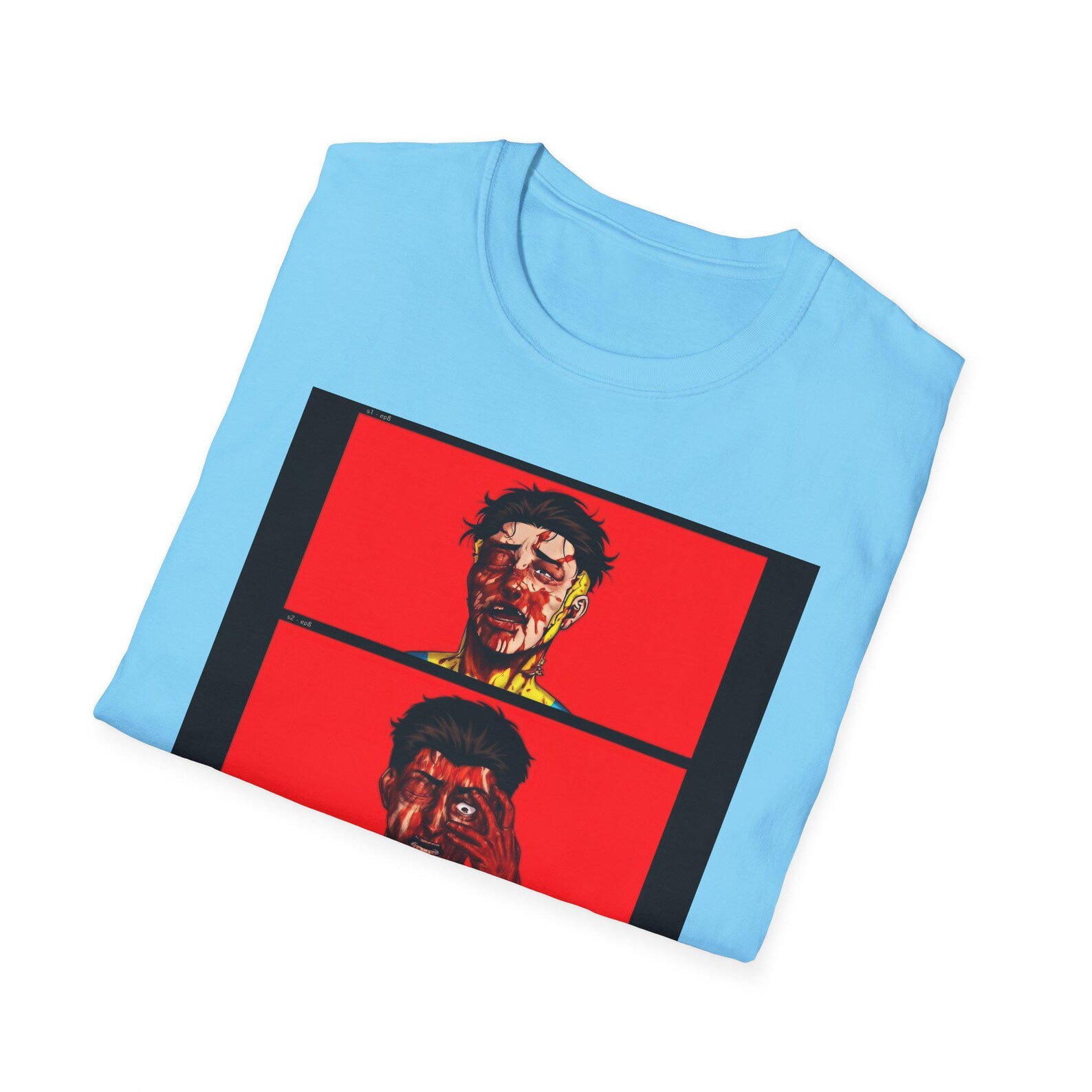 Comic Anime Invincible Beat up Softstyle T-shirt, Mark Grayson ...