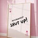 Me a Princess? Shut Up! Print Princess Diaries Decor Queen of Hearts ...
