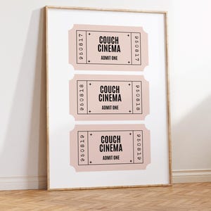 Home Theatre Printable Home Cinema Wall Art Snack Bar Vintage Cinema ...