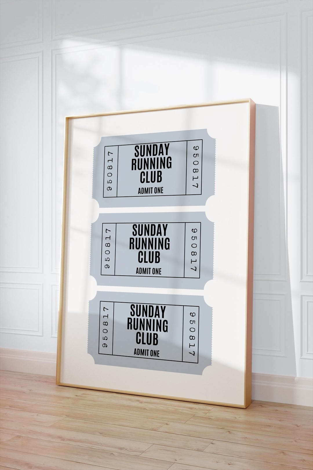 Sunday Run Club Runner Print Running Wall Art Run Club Poster Runner ...