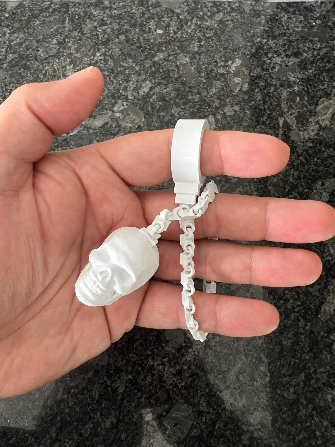 Skull Spinning Ring Fidget Toy | Anxiety Relief - Etsy