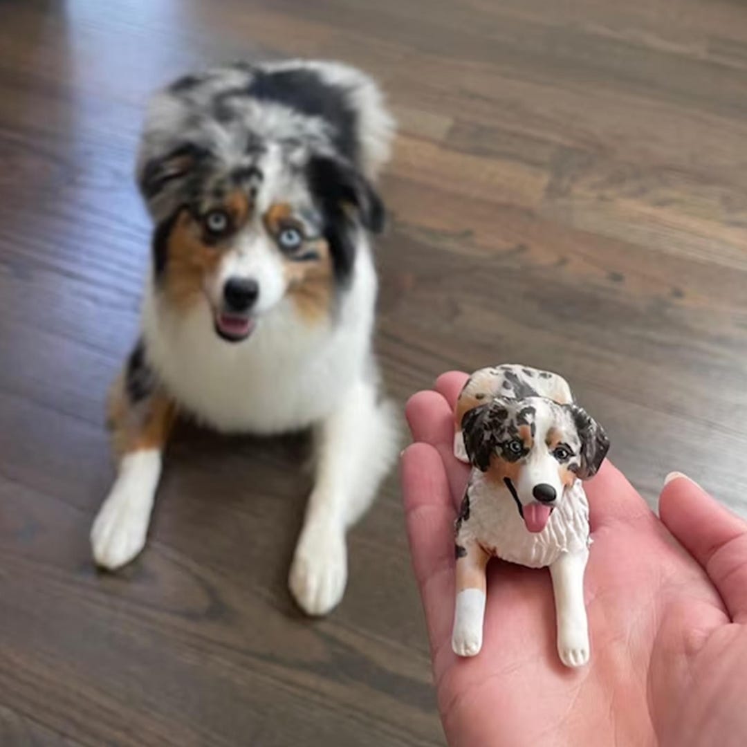 Personalized Dog Wedding Cake Topper,custom Dog Figurine,3d Statues ...