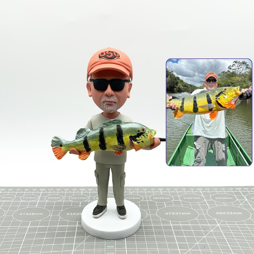 Custom Fisherman Bobblehead,fishing Expert Bobbleheads,fisherman ...