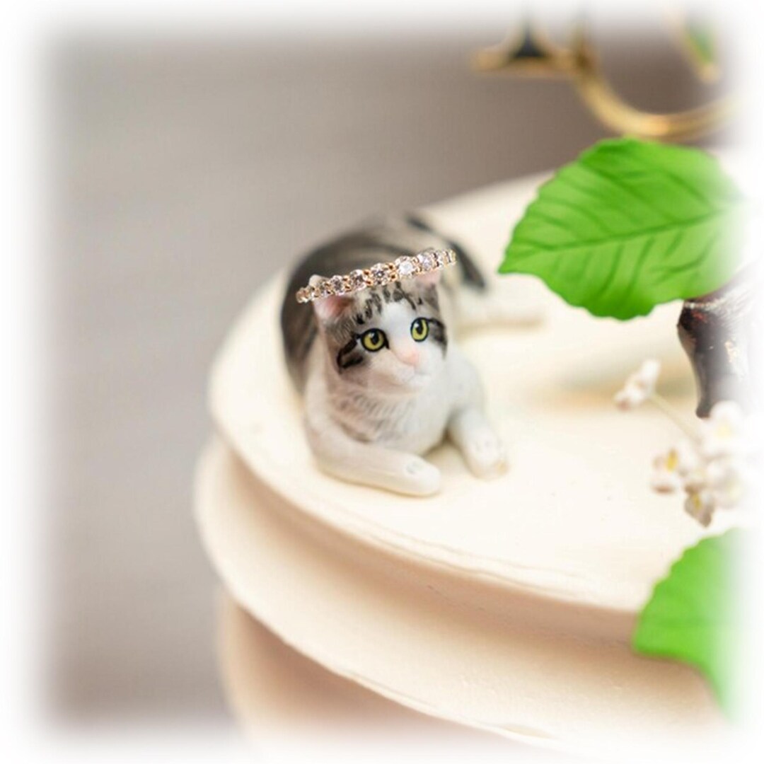Personalized Custom Cat Wedding Cake Topper , Dog Caketopper，pets ...