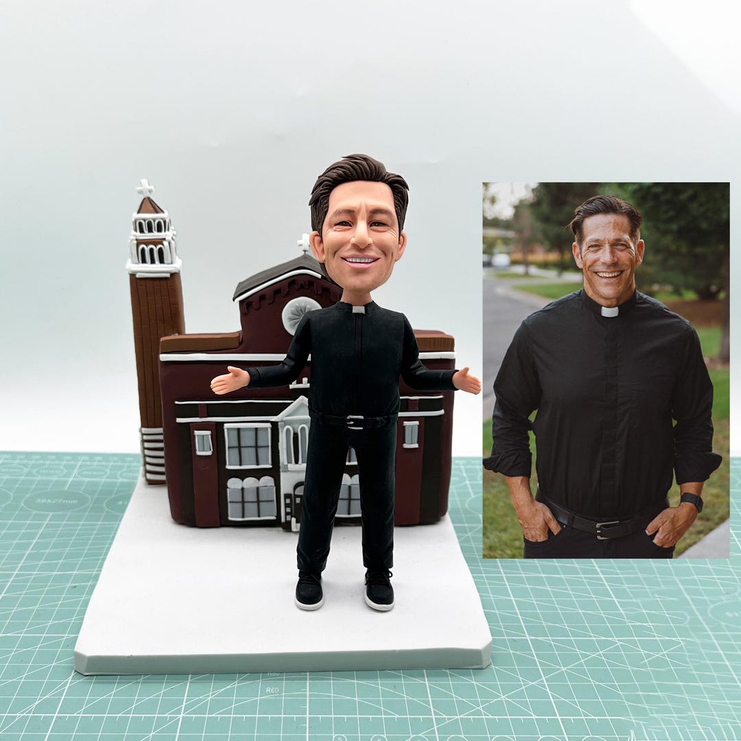 Personalized Godfather Bobblehead,custom Priest 3D Statues,pastor and ...