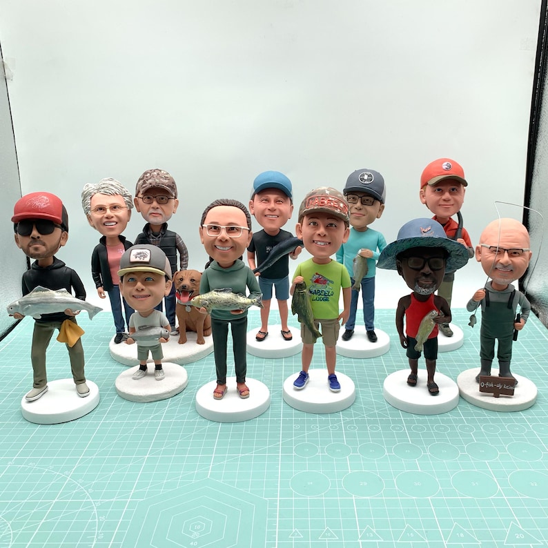 Custom Fisherman Bobblehead,fishing Expert Bobbleheads,fisherman ...