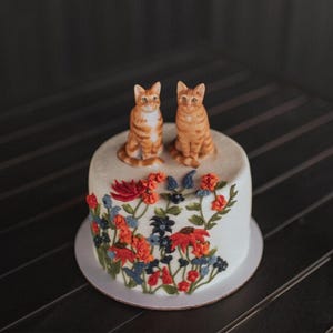 Custom Cat Caketopper,personalized Custom Cat Wedding Cake Topper,cat ...