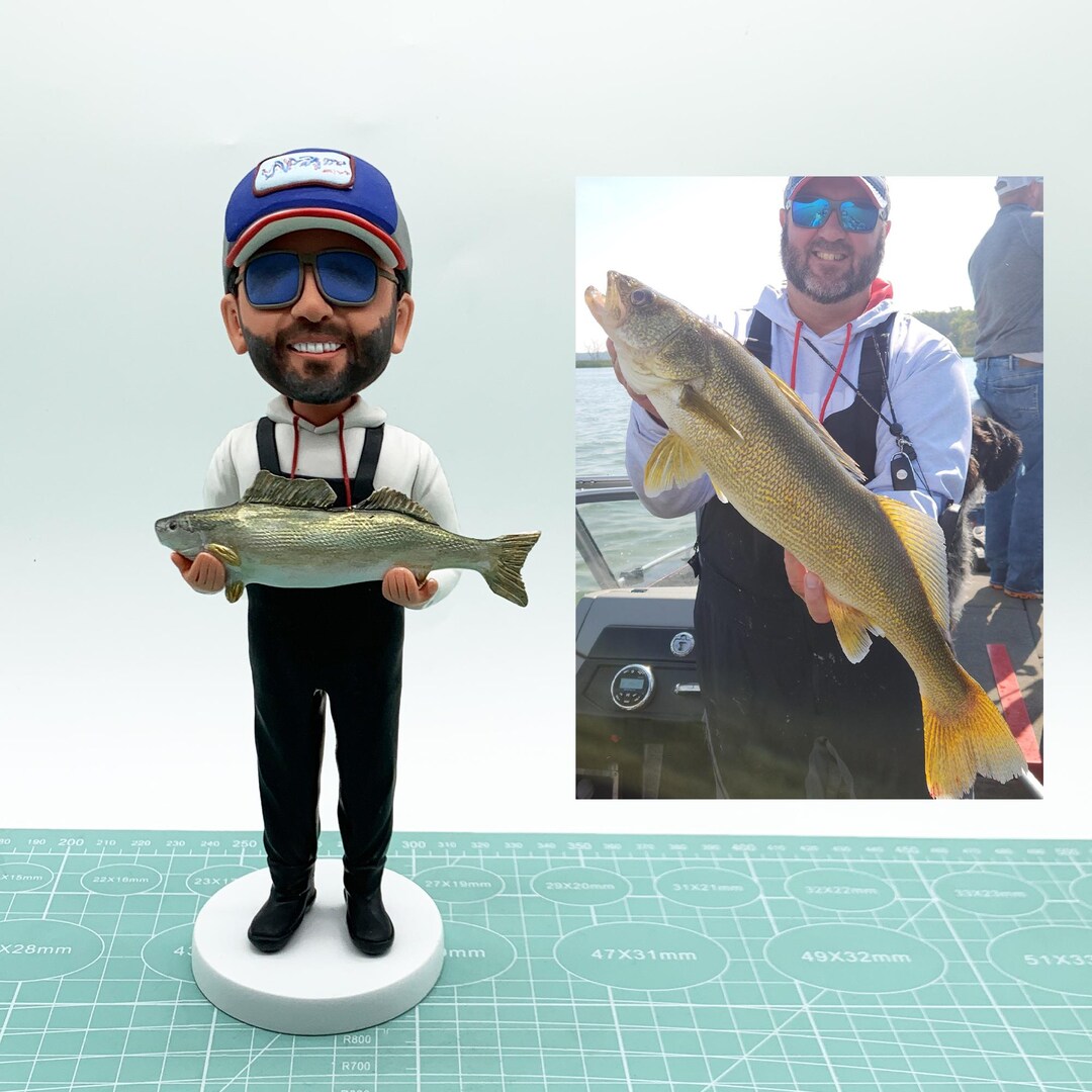 Custom Fisherman Bobblehead,fishing Expert Bobbleheads,fisherman ...