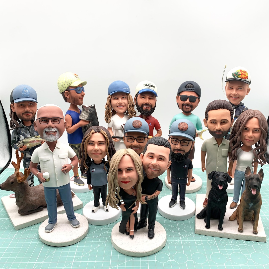 Personalized Custom Bobbleheads, Custom Couple Bobbleheads, Bobbleheads ...
