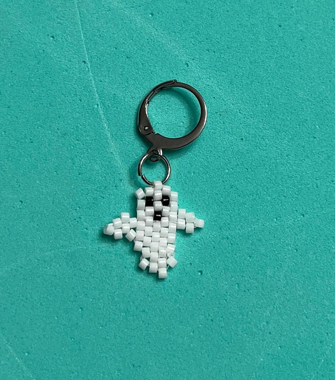 Beaded Ghost Stitch Marker/progress Keeper - Etsy