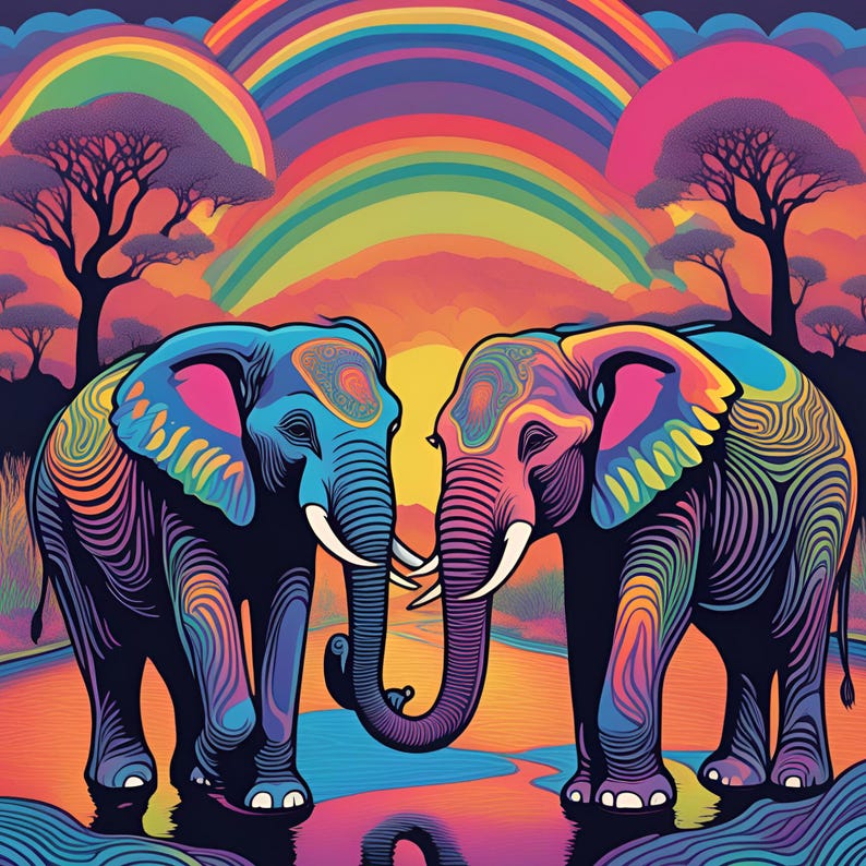 Elephant PNG Bundle - Etsy