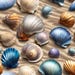 Shells PNG Digital Downloads | Beach Clipart, Ocean Graphics, Marine ...