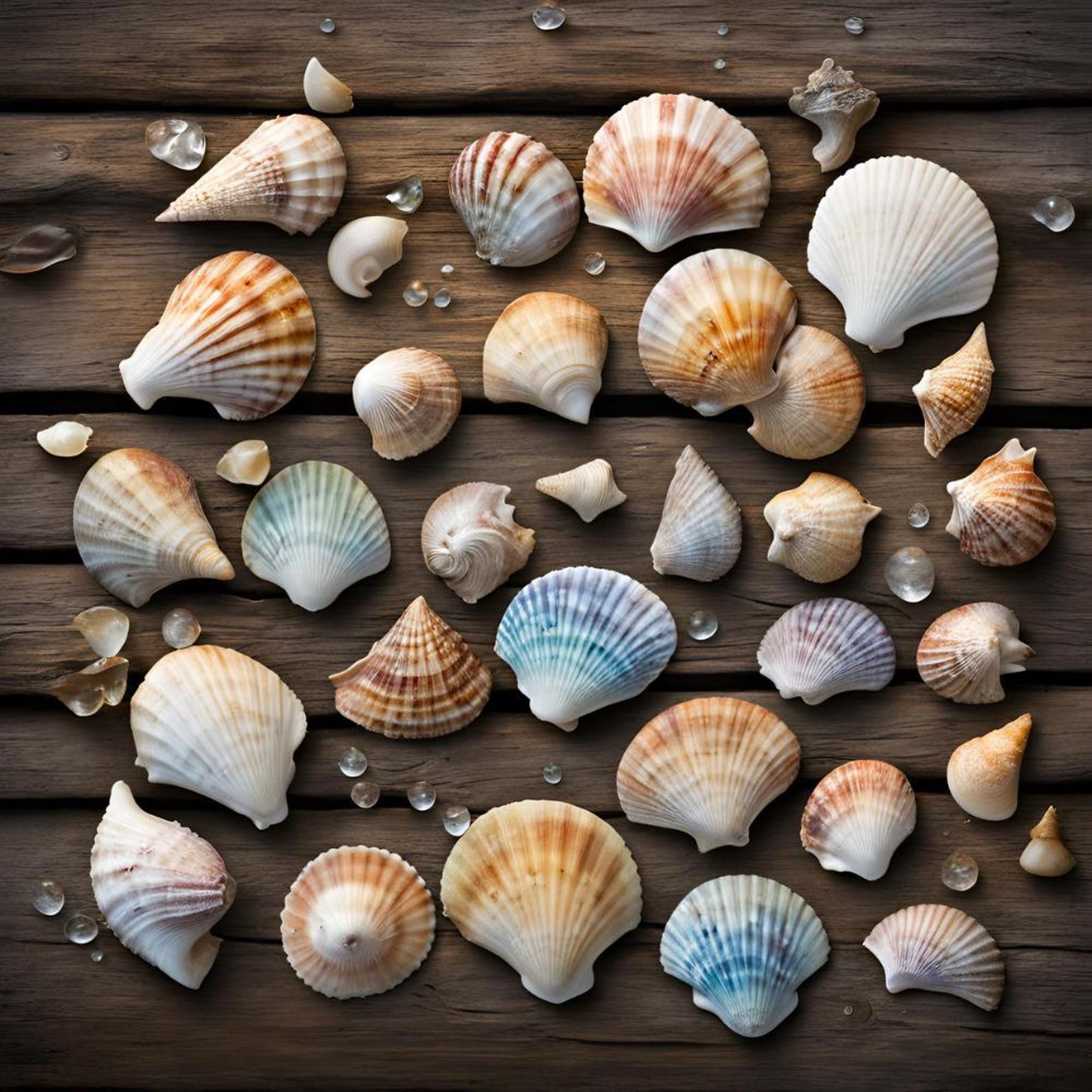 Shells PNG Digital Downloads | Beach Clipart, Ocean Graphics, Marine ...