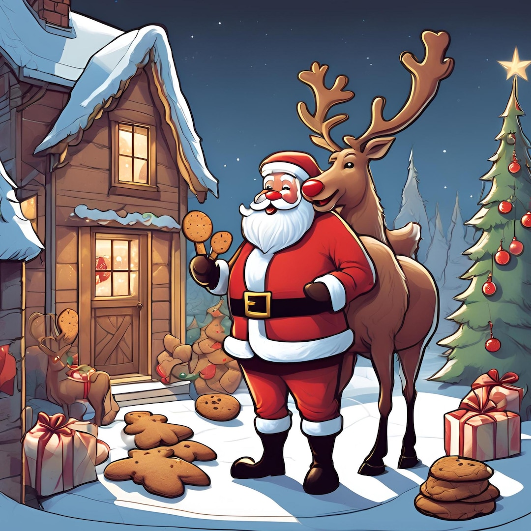 Santa PNG Bundle - Etsy