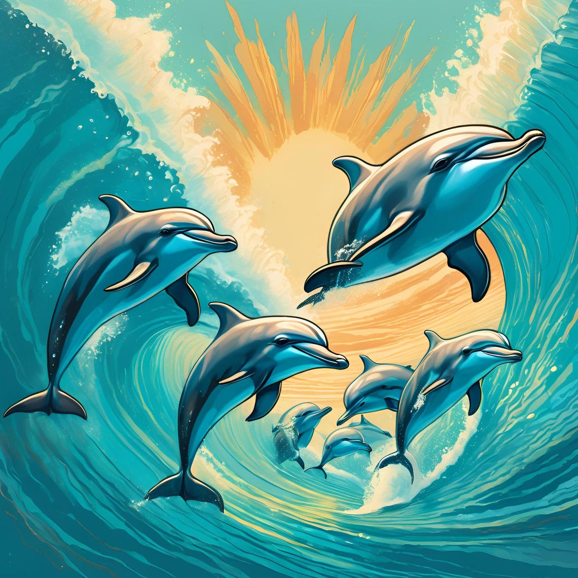 Dolphin PNG Bundle - Etsy