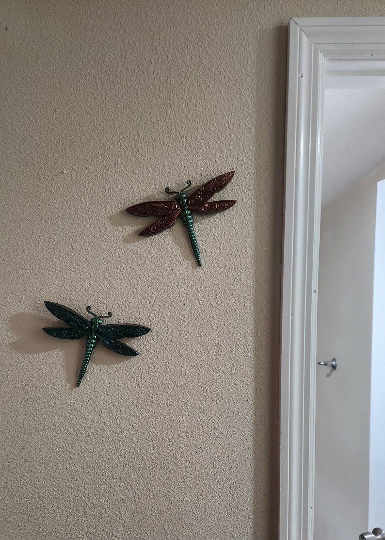 Dragonfly Resin Set, Nature Inspired Decor, Bathroom Accessory ...