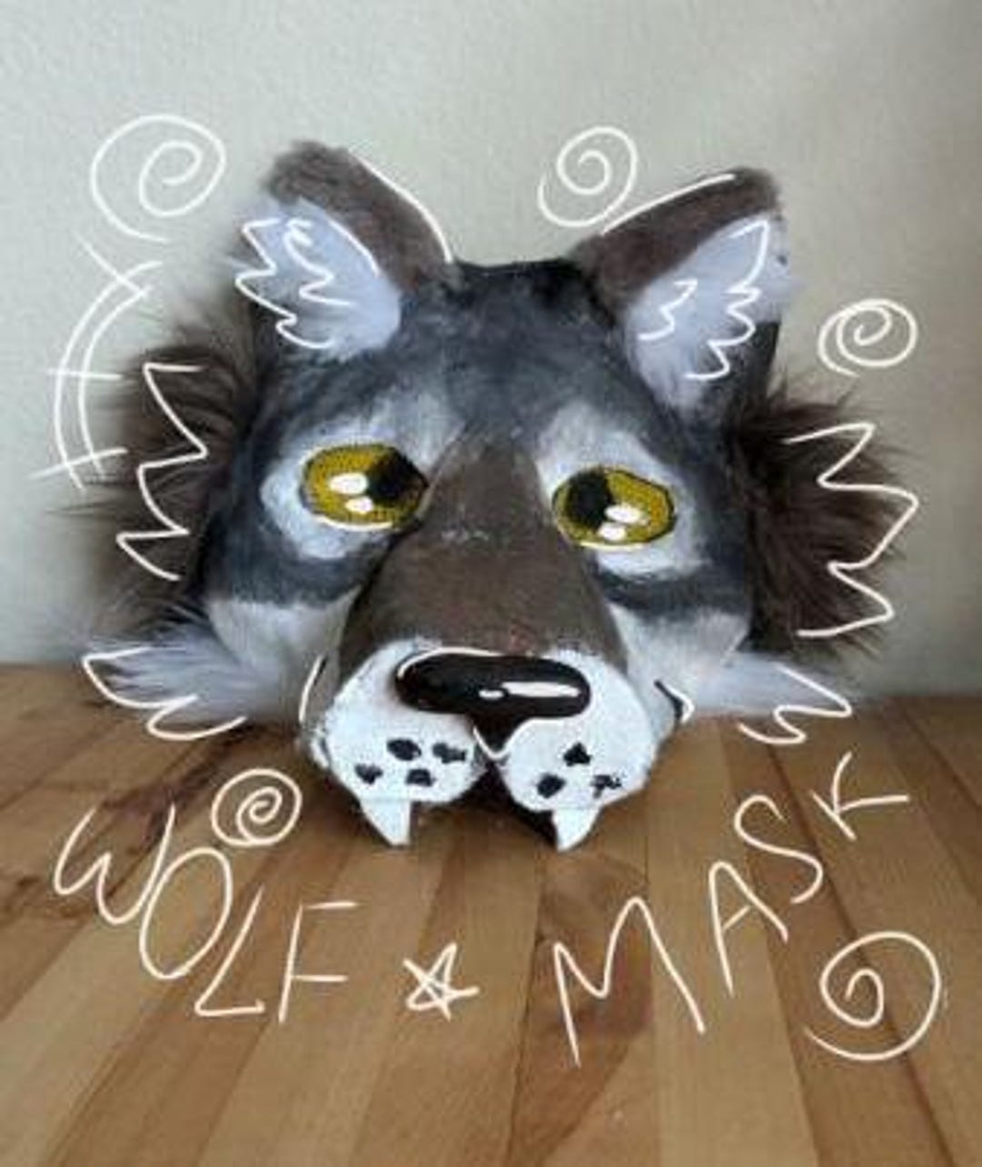 Wolf Therian/cosplay/otherkin/furry Mask - Etsy