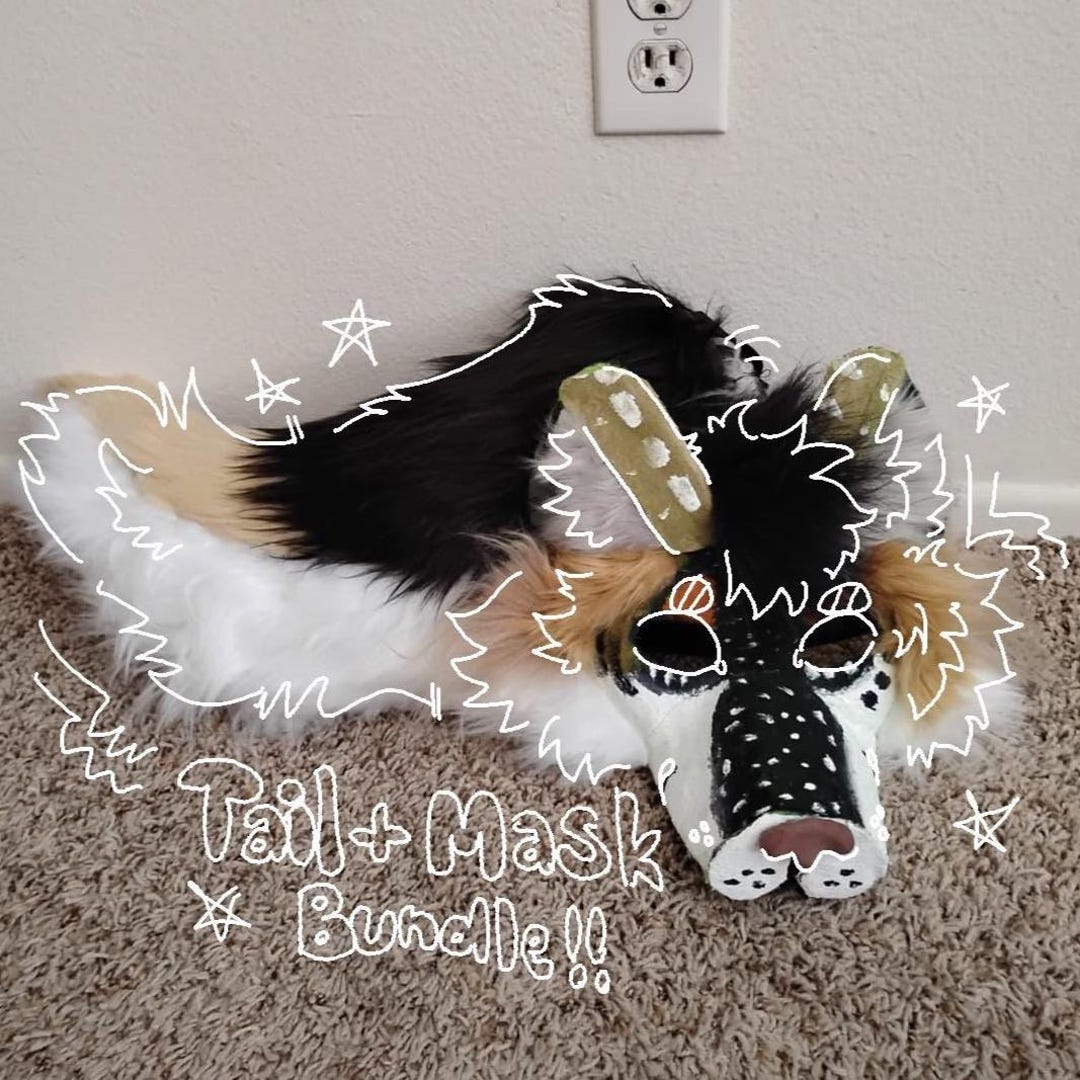 Therian / Furry Mask + Tail Bundle - Etsy