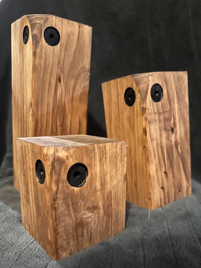 Handcrafted 4X4 Pine Wood Owls - Etsy