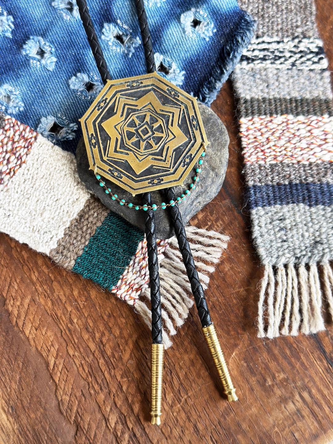 Handmade Bolo Tie Modern Southwestern Vibes | Unique Western Cowboy ...