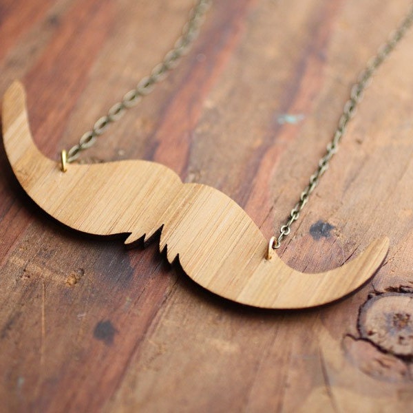 Mustache Necklace - Etsy