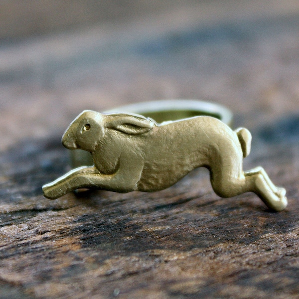 Rabbit Ring - Etsy