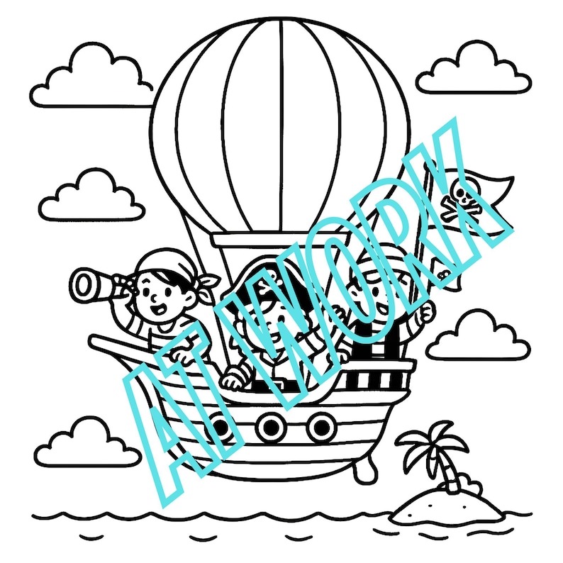 My First Pirate Adventure Coloring Book for Kids – 29 Fun Pages of Cute ...