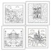 World Landmarks Coloring Pages – 29+ Iconic Places Line Art for Kids ...