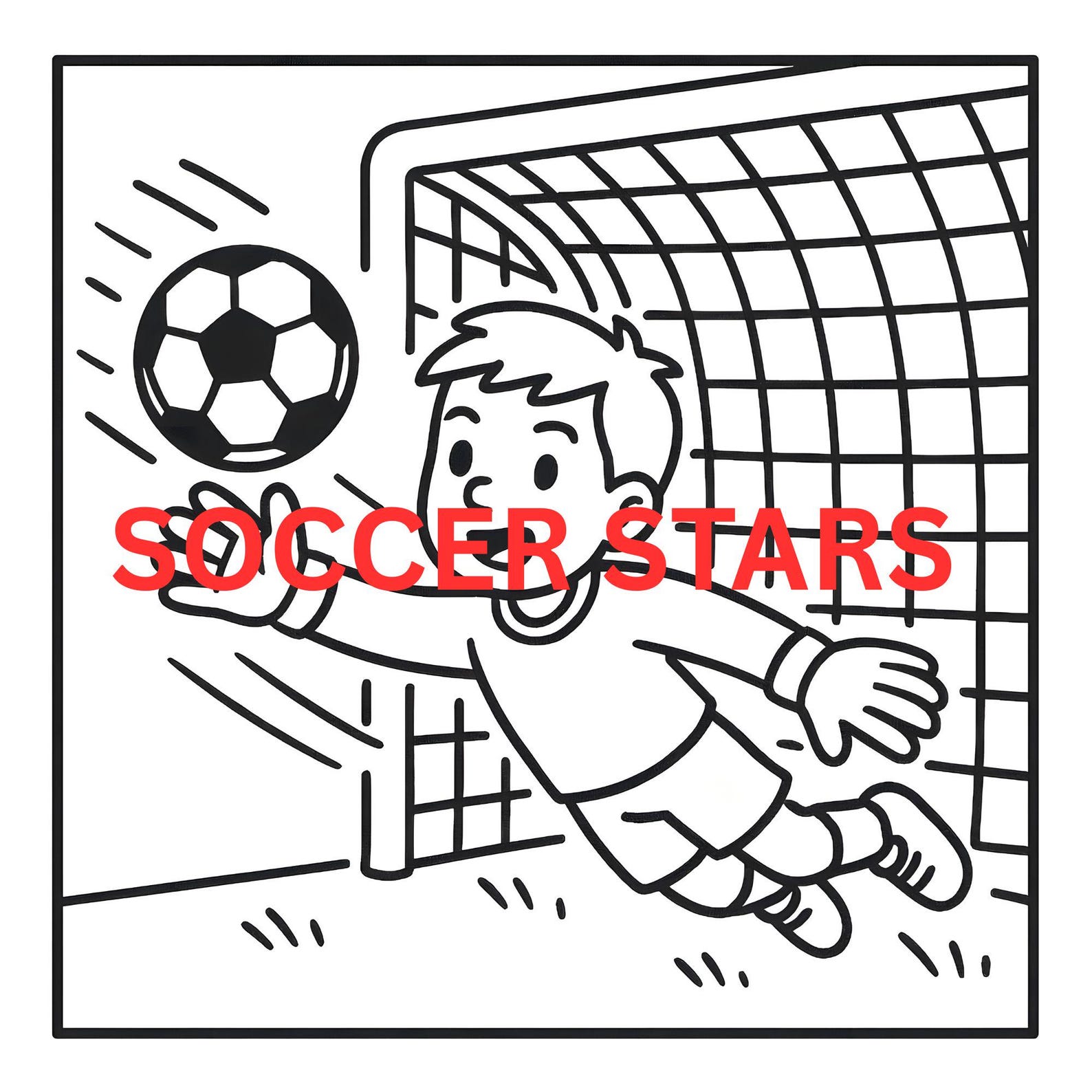 Bold and Easy SOCCER STARS Coloring Book | Famous Players for Kids ...