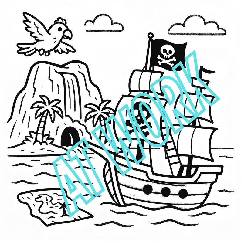 My First Pirate Adventure Coloring Book for Kids – 29 Fun Pages of Cute ...